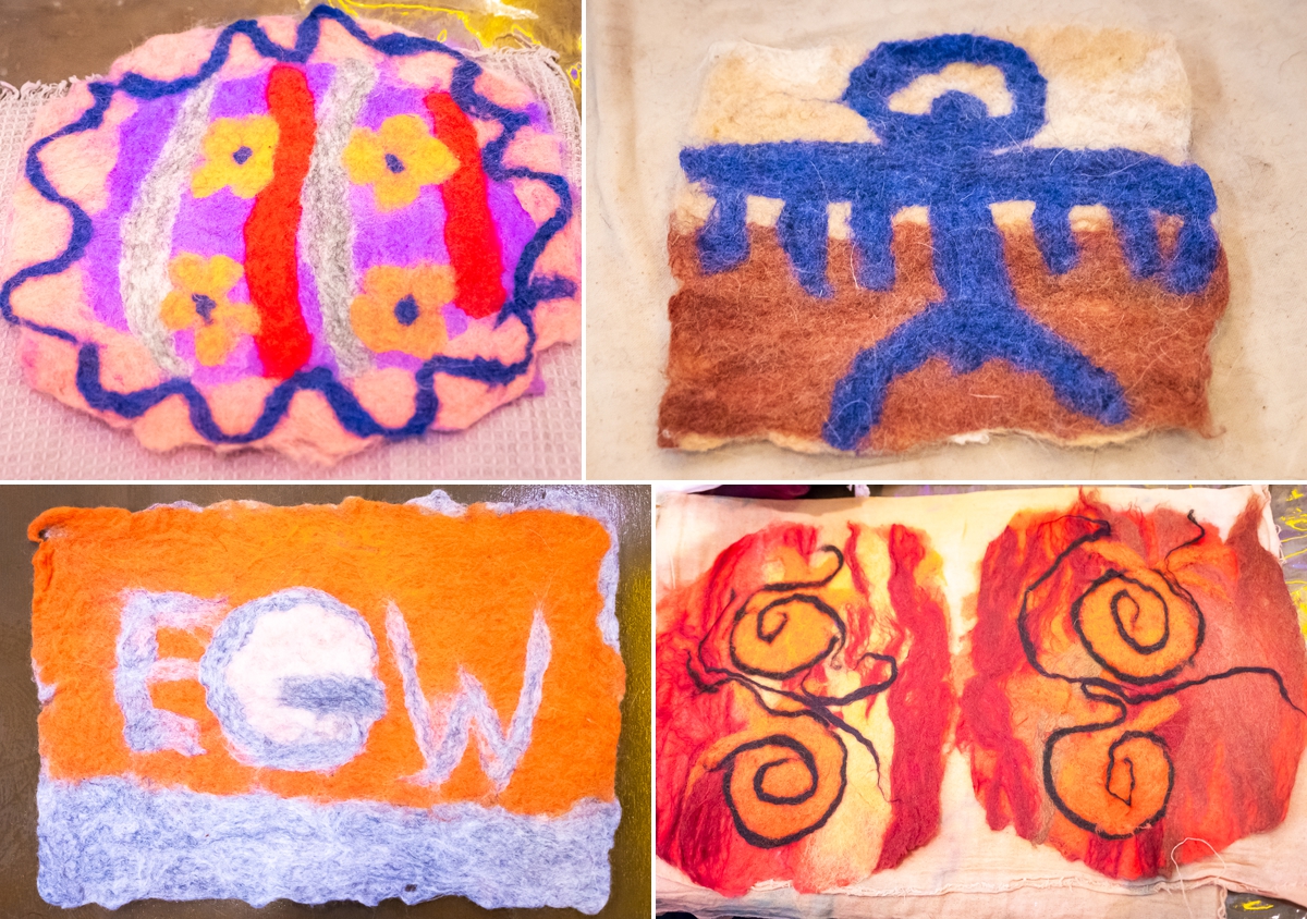 Felt making workshop - Bishkek - Lisa Germany